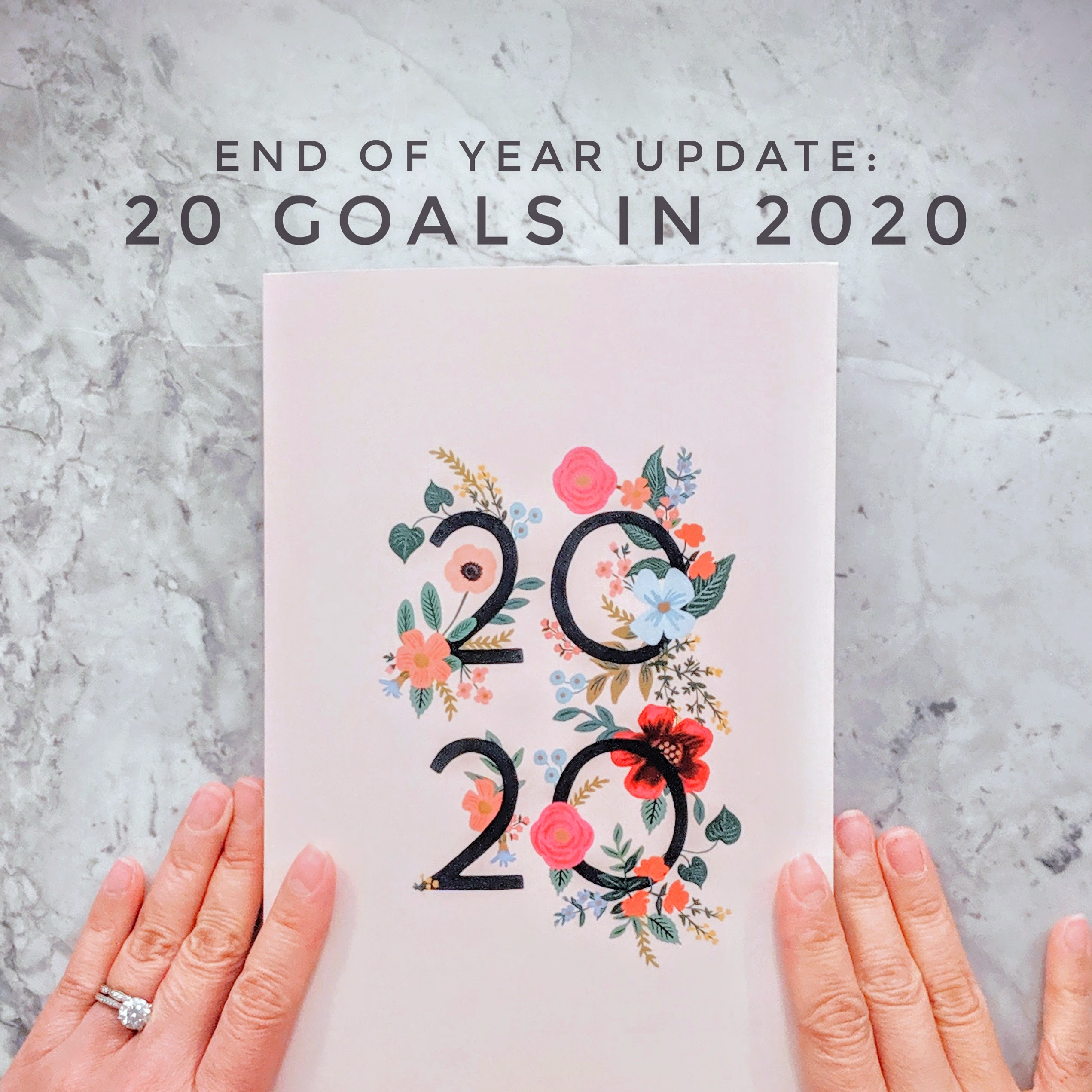 End of Year Update: 20 Goals in 2020 - Shelly in Real Life